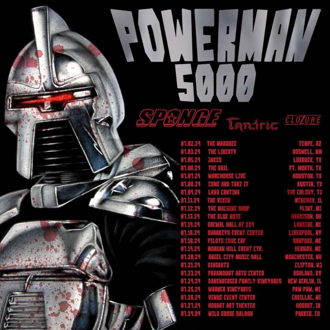 Powerman 5000 Announces Summer 2024 Dates With Sponge, Tantric, and ...