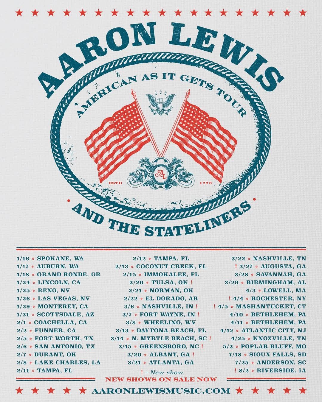 Aaron Lewis and The Stateliners: American As It Gets Tour 2025 – Mostly ...