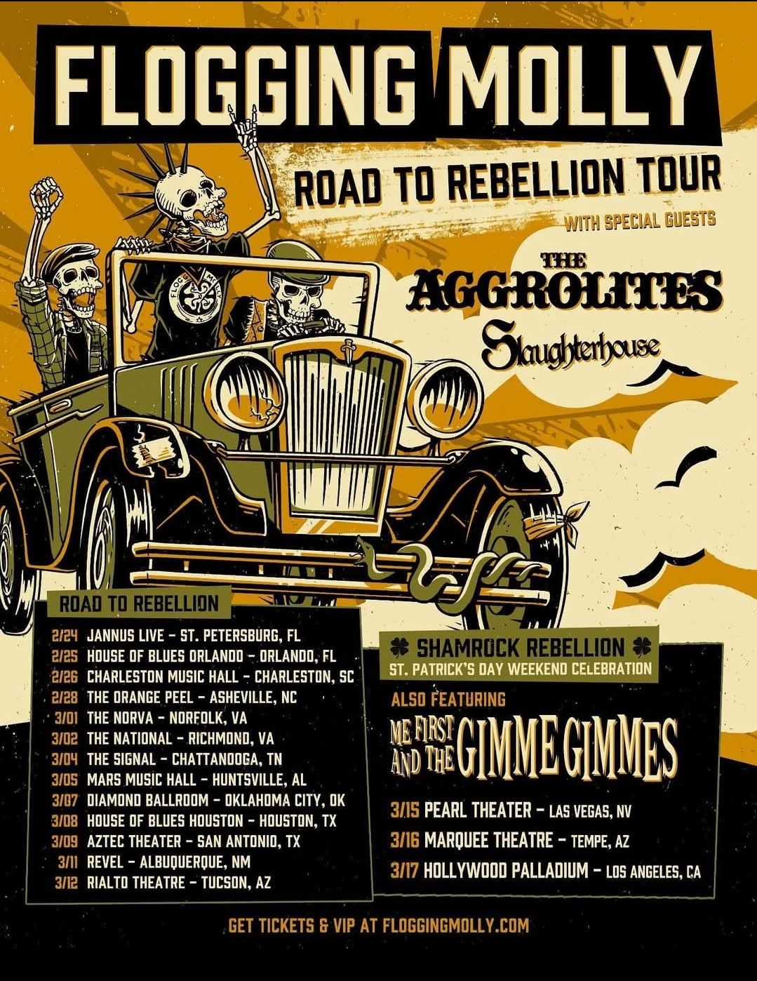 Flogging Molly: Road to Rebellion Tour 2025 – Mostly Music