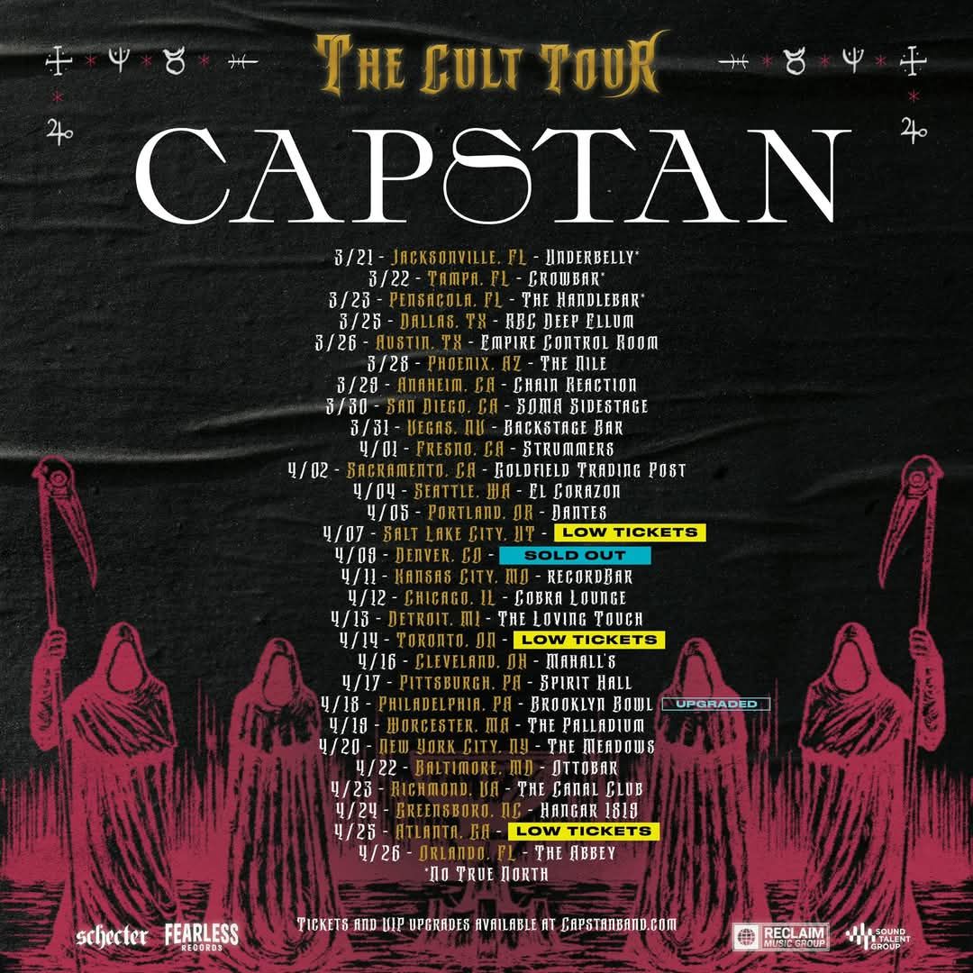 Capstan: The Cult Tour 2025 – Mostly Music