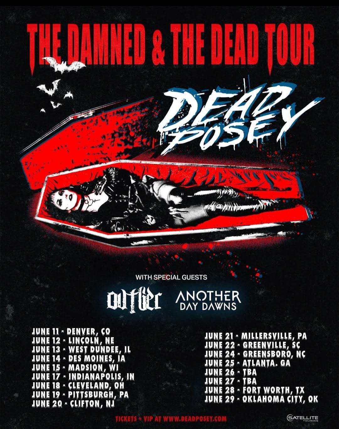 Dead Posey: The Damned & The Dead Tour 2025 – Mostly Music